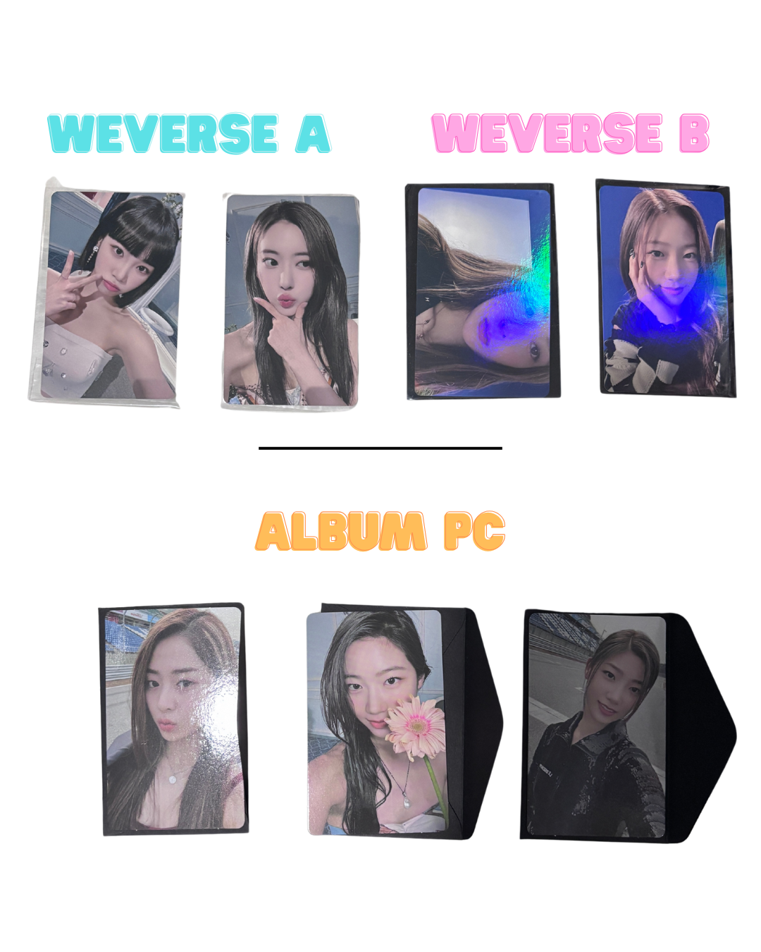 [PHOTOCARD] LE SSERAFIM FEARLESS Weverse Photocard / Album PC – 2pomnation